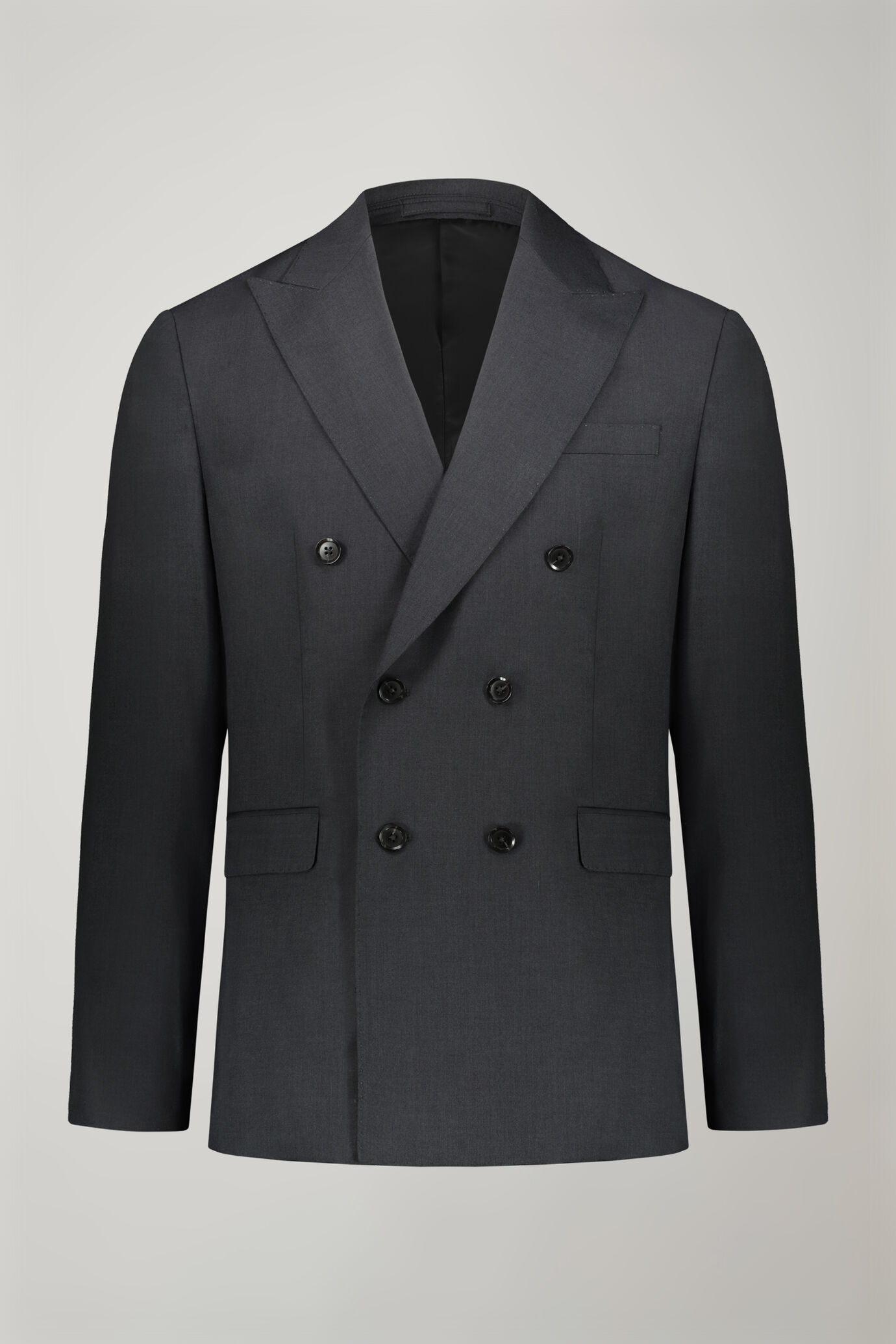 Men's double breasted suit mix size dk grey | Doppelganger | Men's Suits
