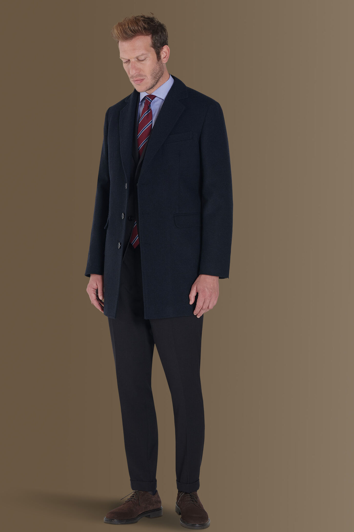 Wool blend classic coat | Doppelganger | Outerwear Men’s Online