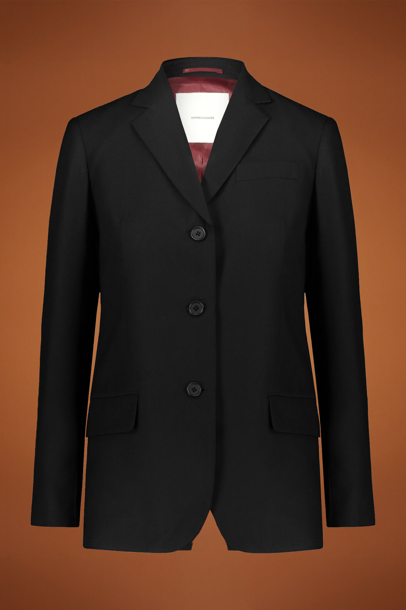 Women's three-button plain single-breasted jacket | Doppelganger ...