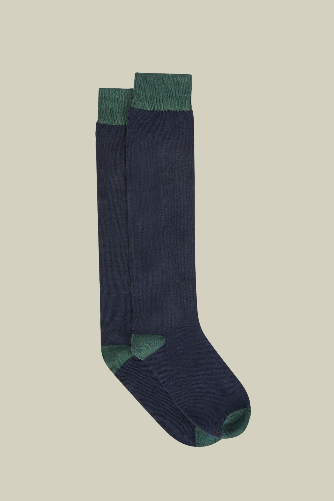Men's long socks in plain stockinette stitch, made in Italy ...