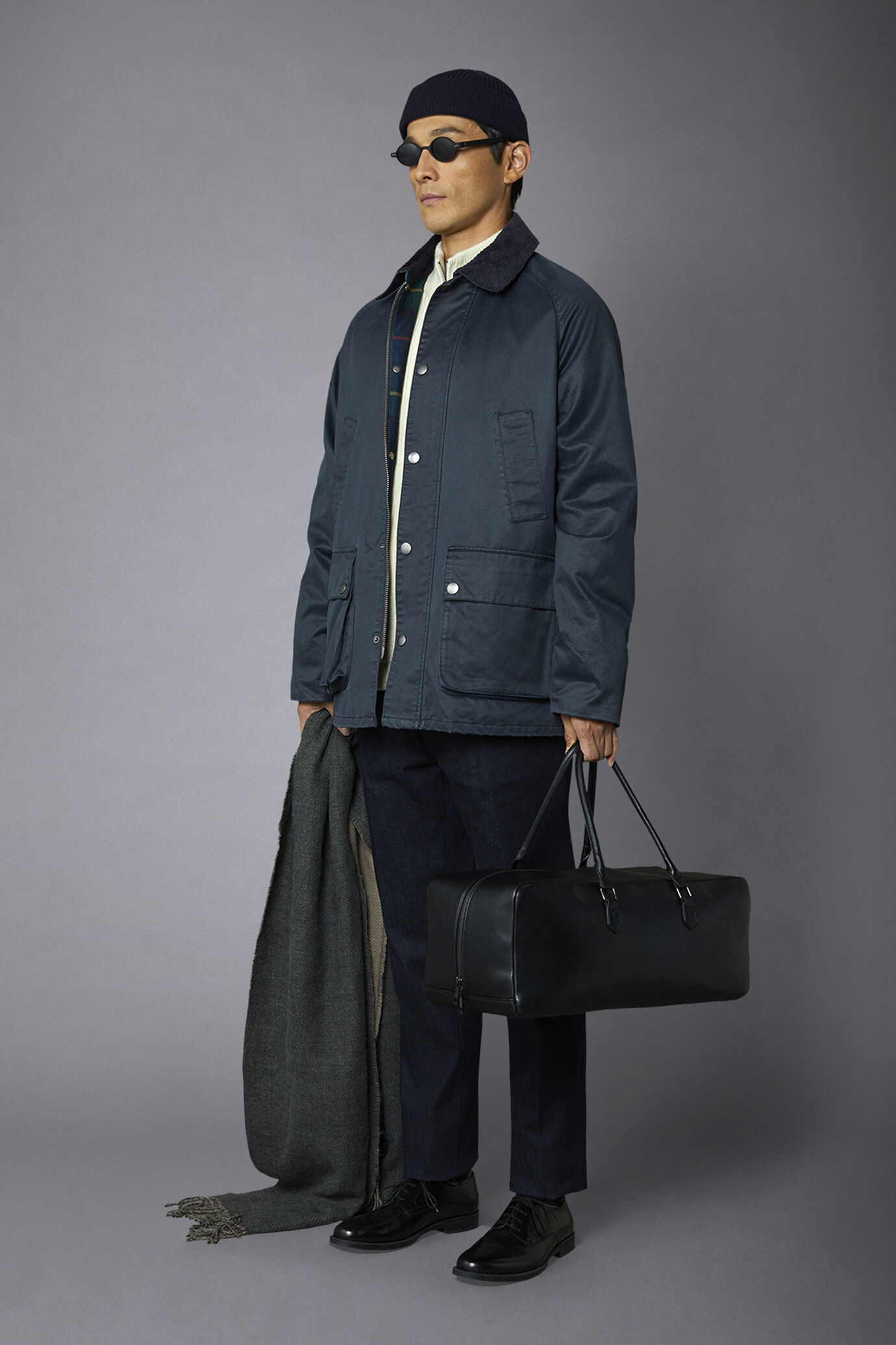 Giaccone uomo in cotone cerato lunghezza media | Doppelganger ...