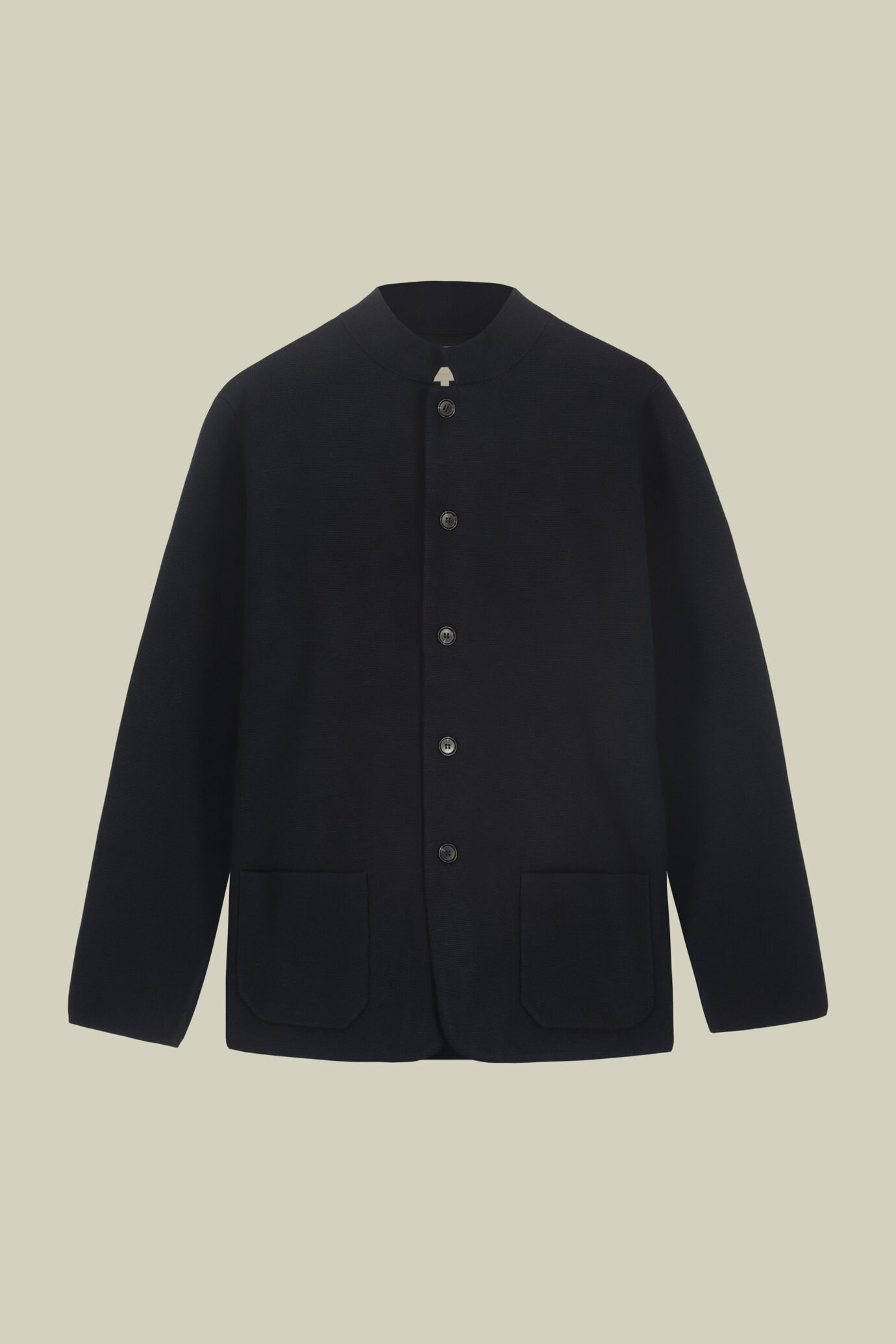 Men's Milano Point knit jacket with Korean collar in 100% cotton ...