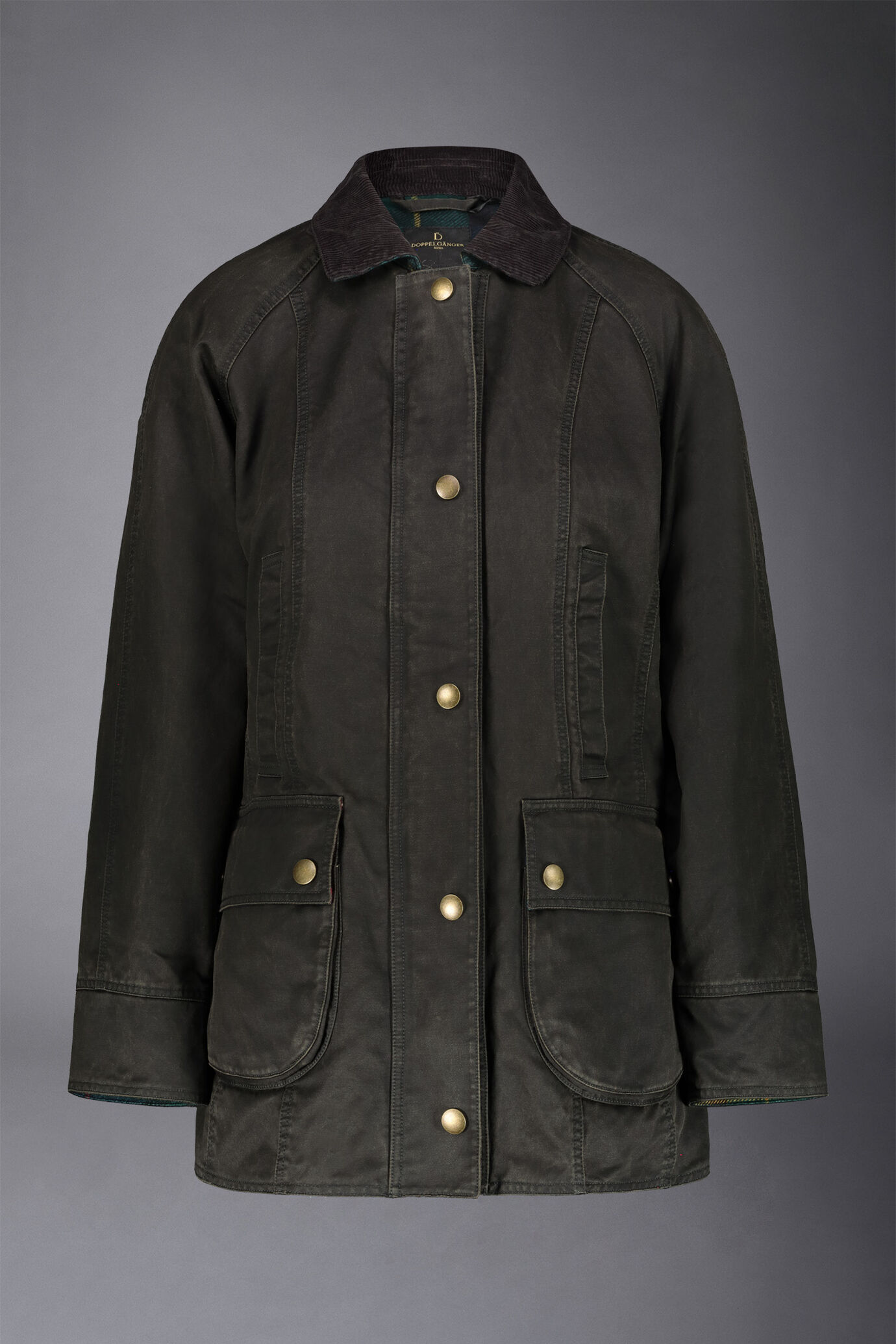 Giaccone donna in cotone cerato | Doppelganger | Giubbotti Uomo Online