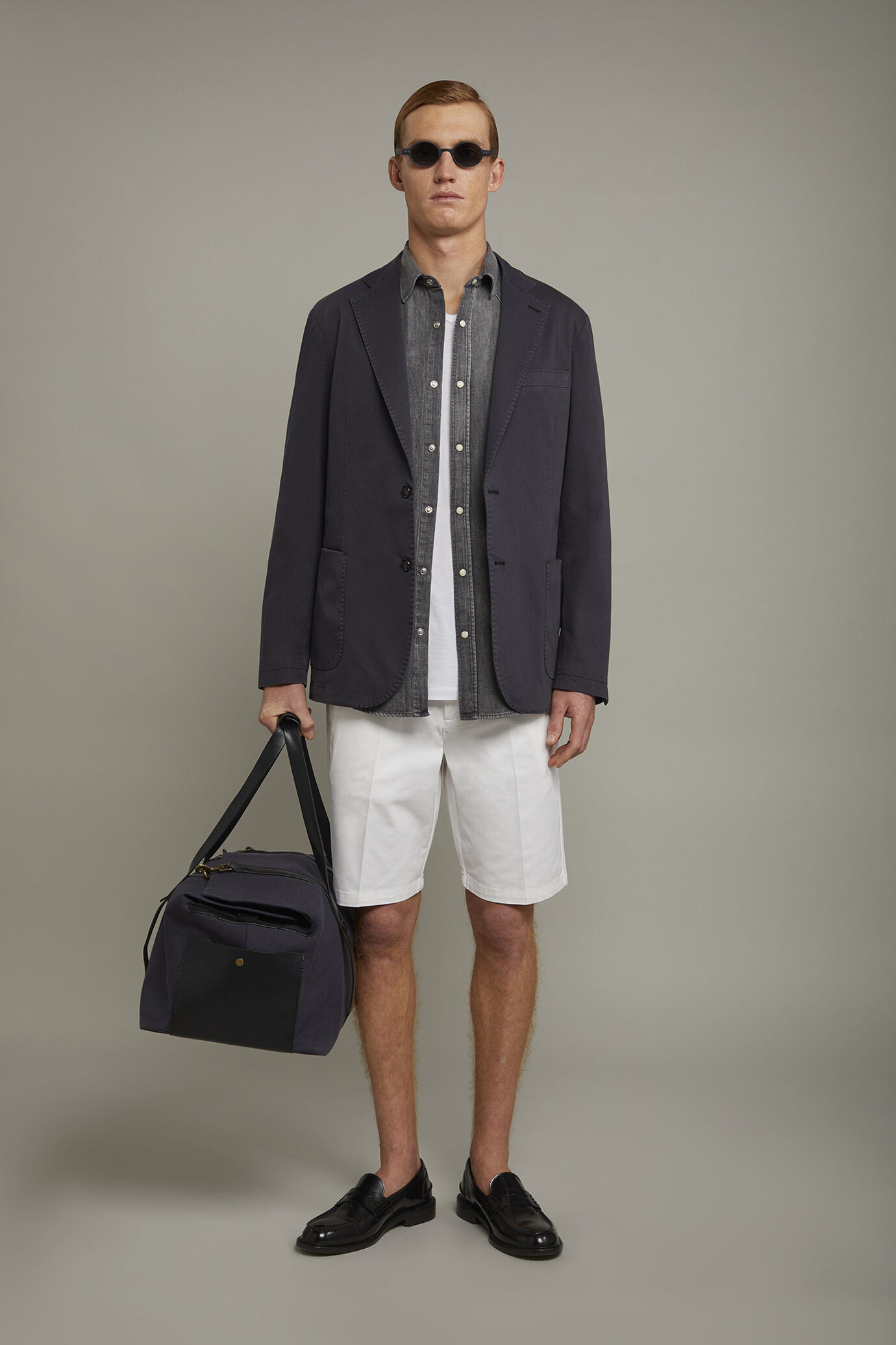 Men's Bermuda shorts classic twill construction regular fit ...