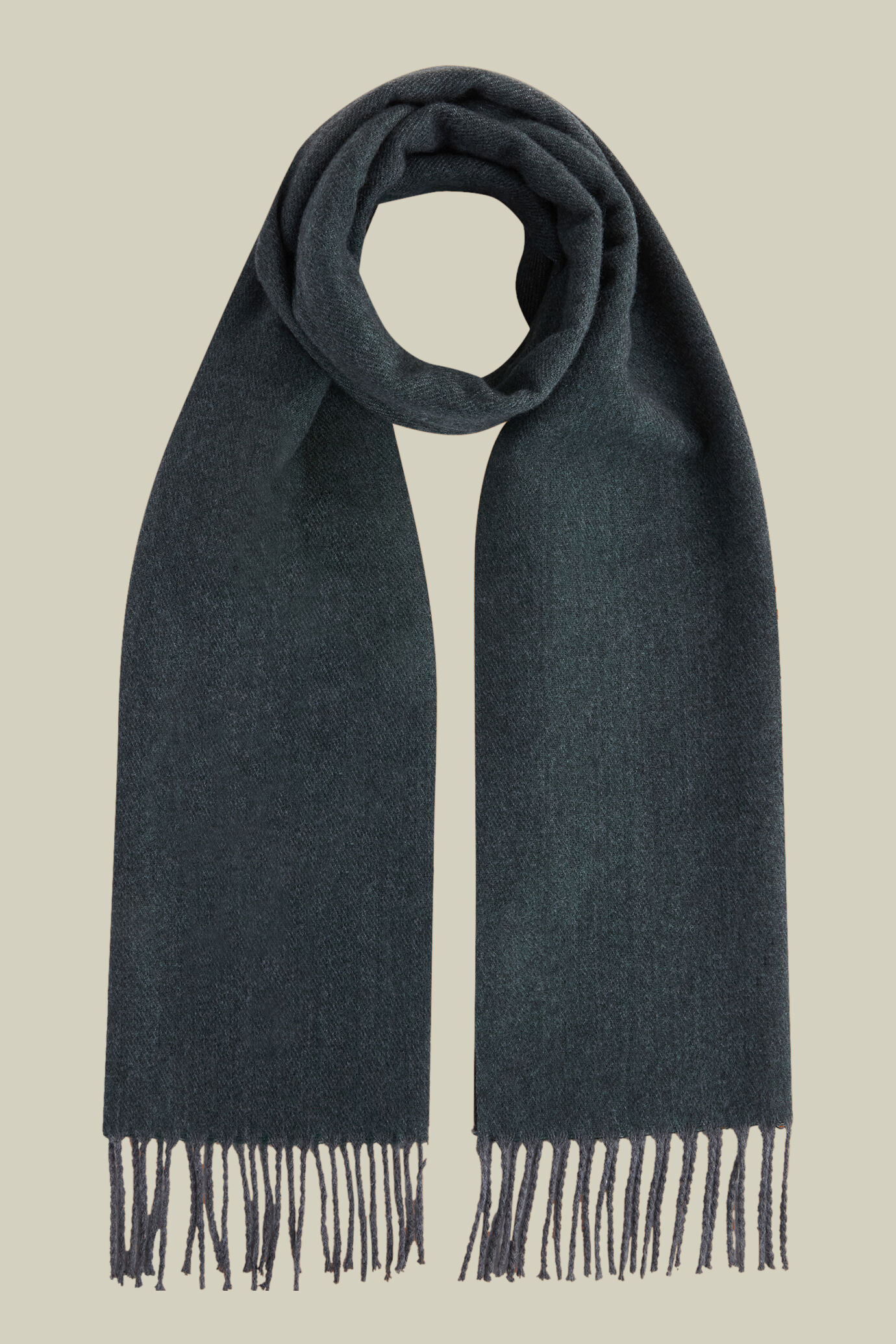 Men's double-sided scarf with fringes | Doppelganger | Shawls and ...