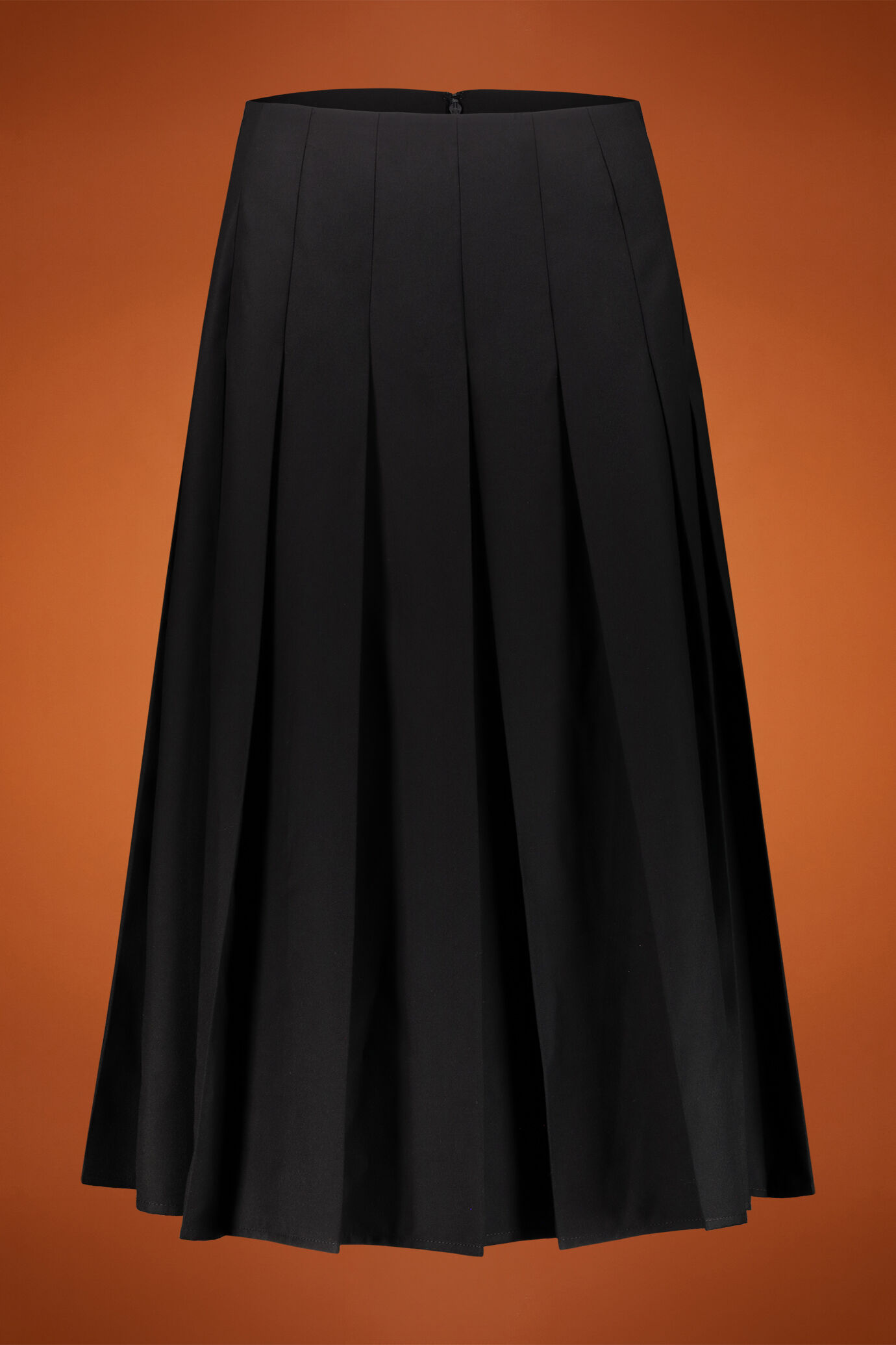 Women's plain pleated longuette skirt | Doppelganger | Skirts Women’s ...