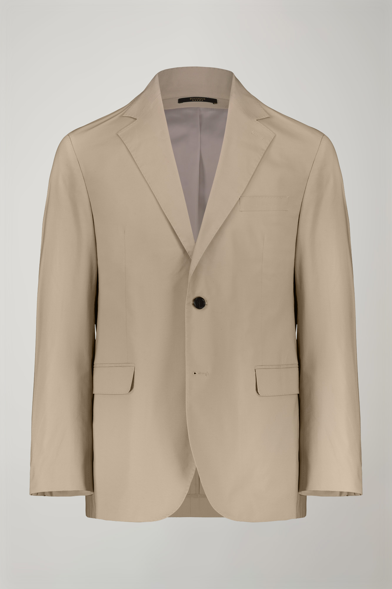 Single-breasted cotton regular fit solid color suit | Doppelganger ...