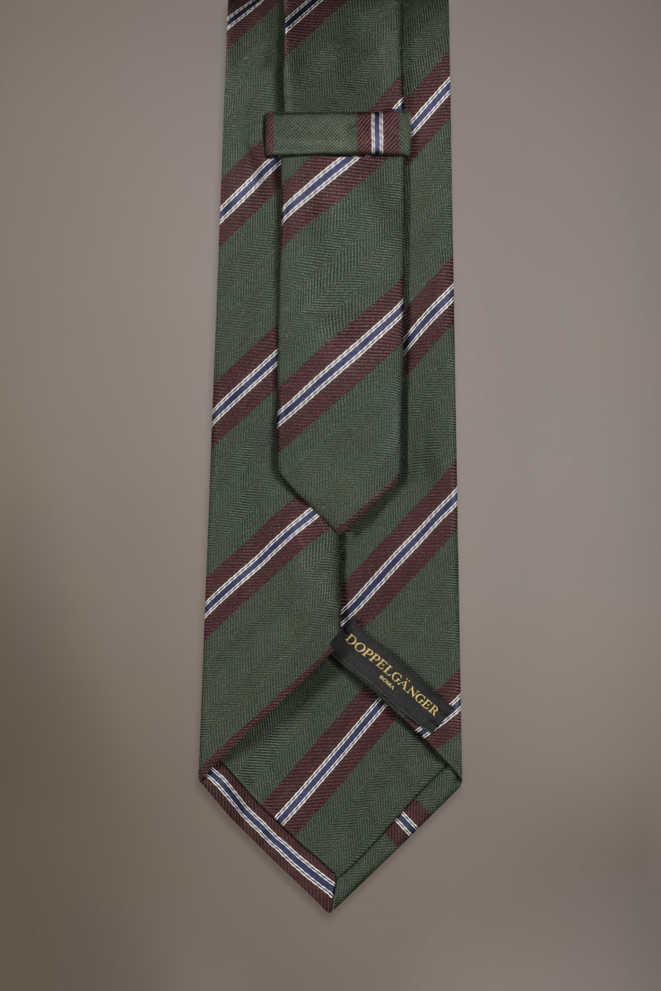 Cravatta misto fibre bamboo regimental | Doppelganger | Cravatte Uomo ...