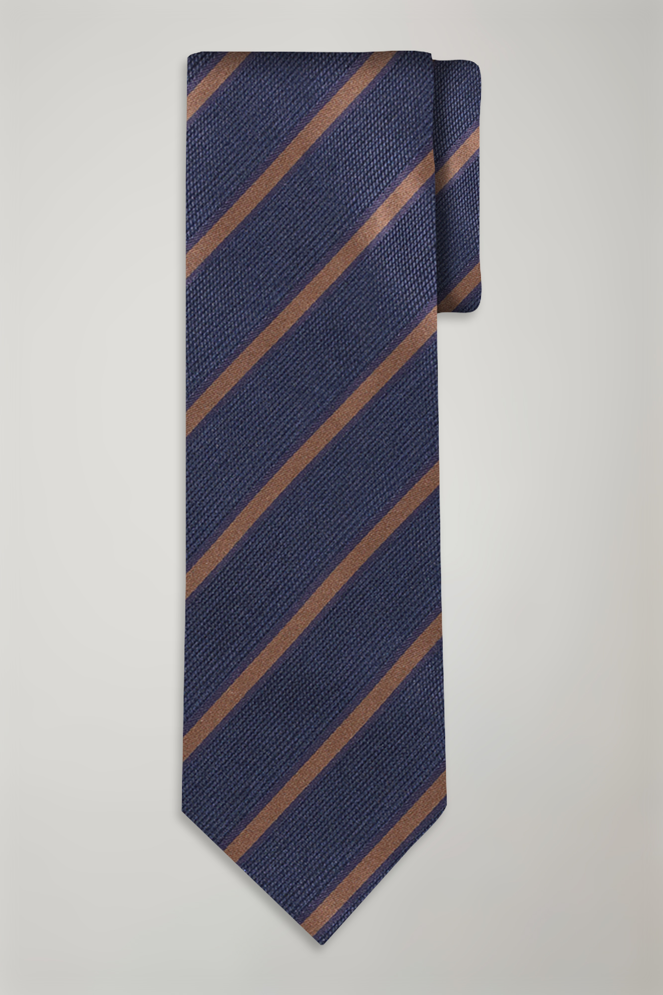 Regimental pattern bamboo blend tie | Doppelganger | Ties