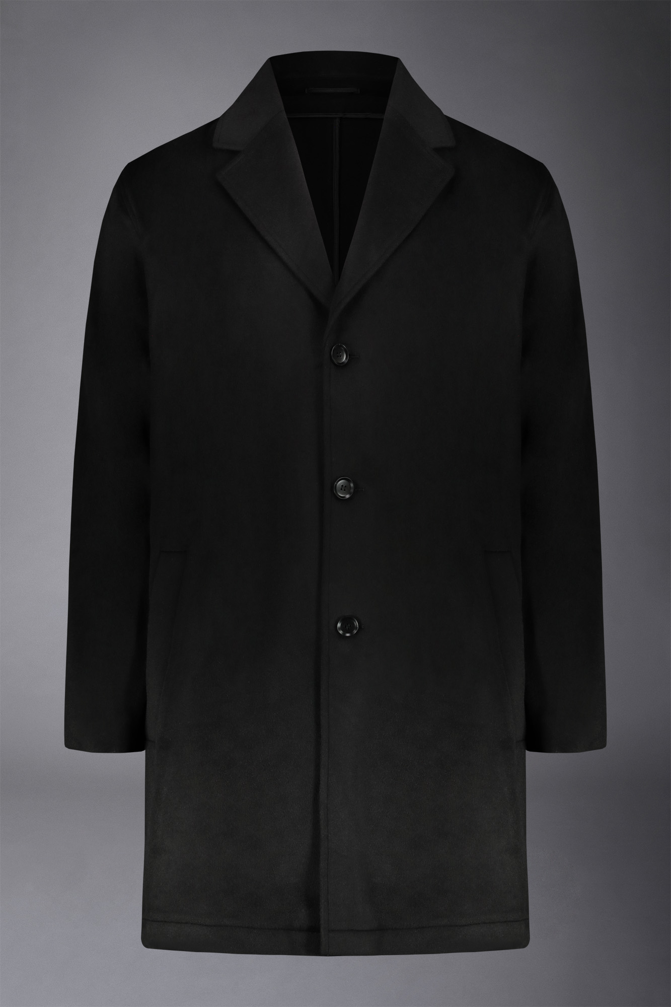 Men's classic single-breasted wool blend coat | Doppelganger | Men's Coats
