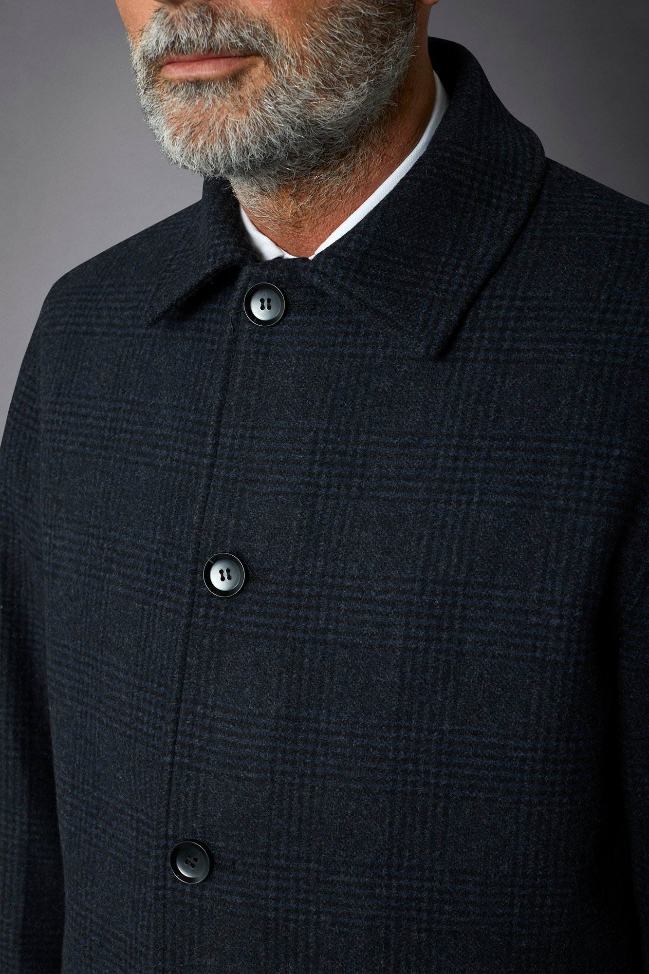 Cappotto uomo loden monopetto a quadri misto lana | Doppelganger ...