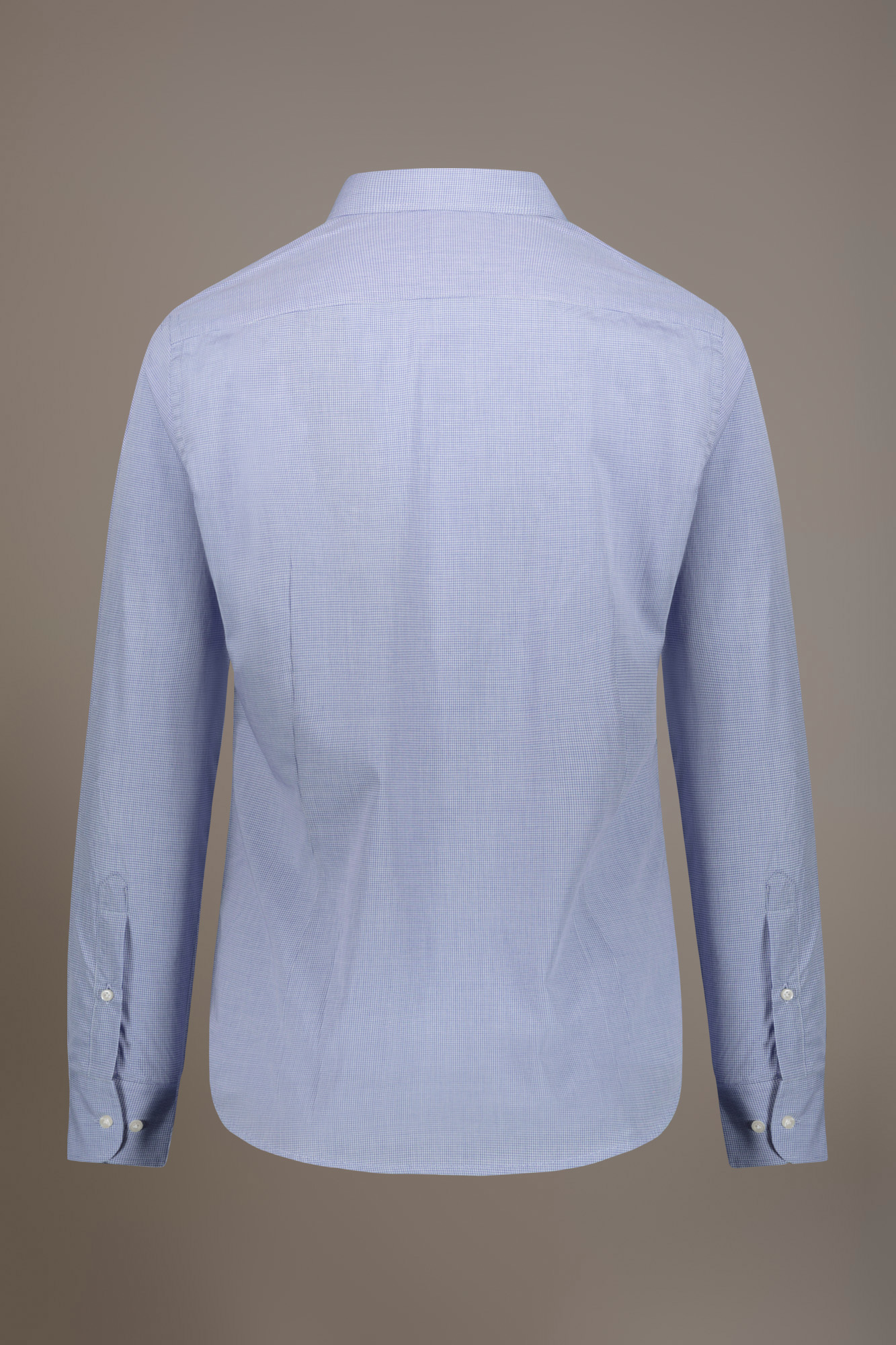 Classic shirt with french collar slim fit vichy fabric | Doppelganger ...