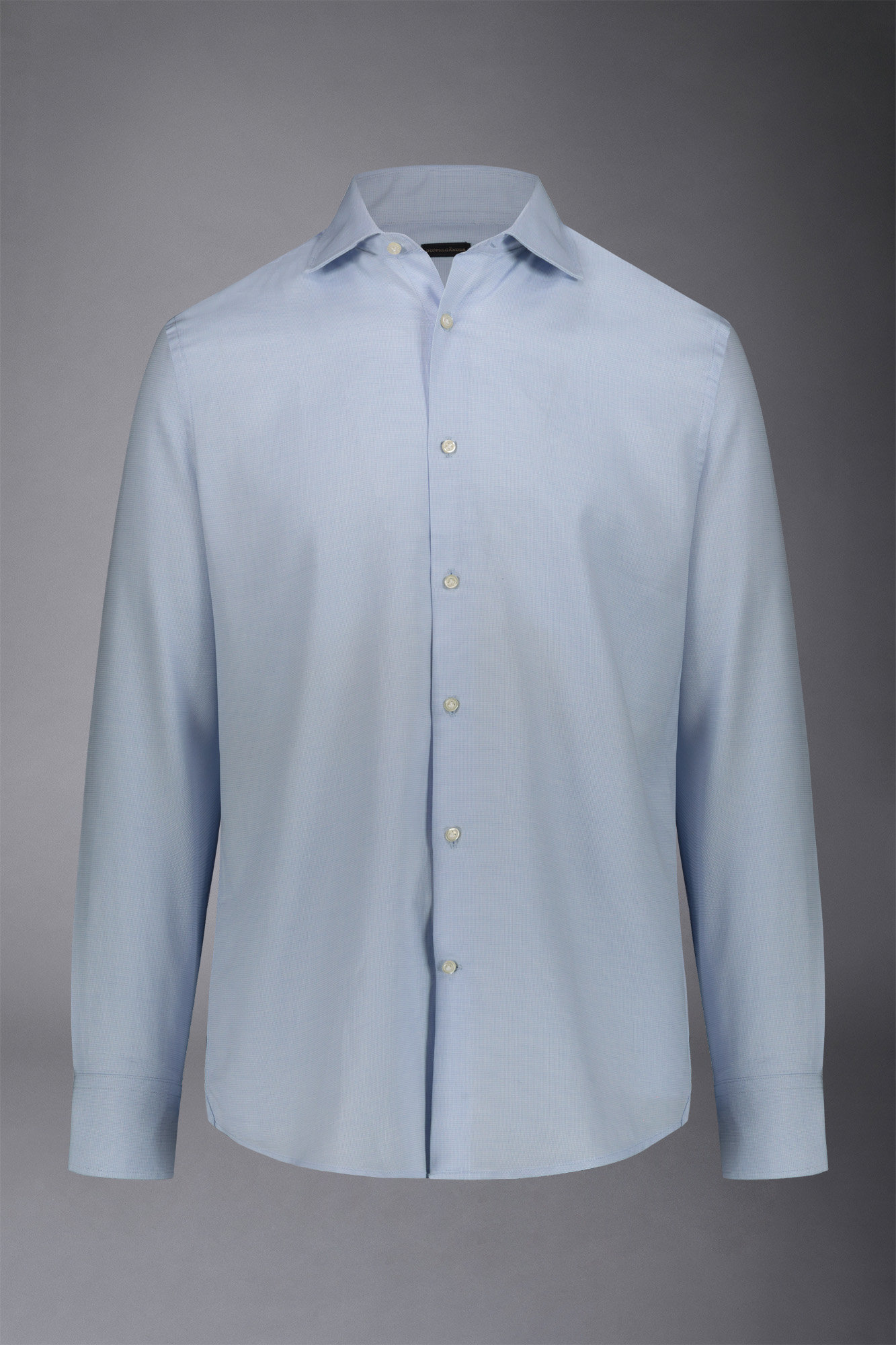 Camicia classica uomo collo francese regular fit tessuto armaturato ...