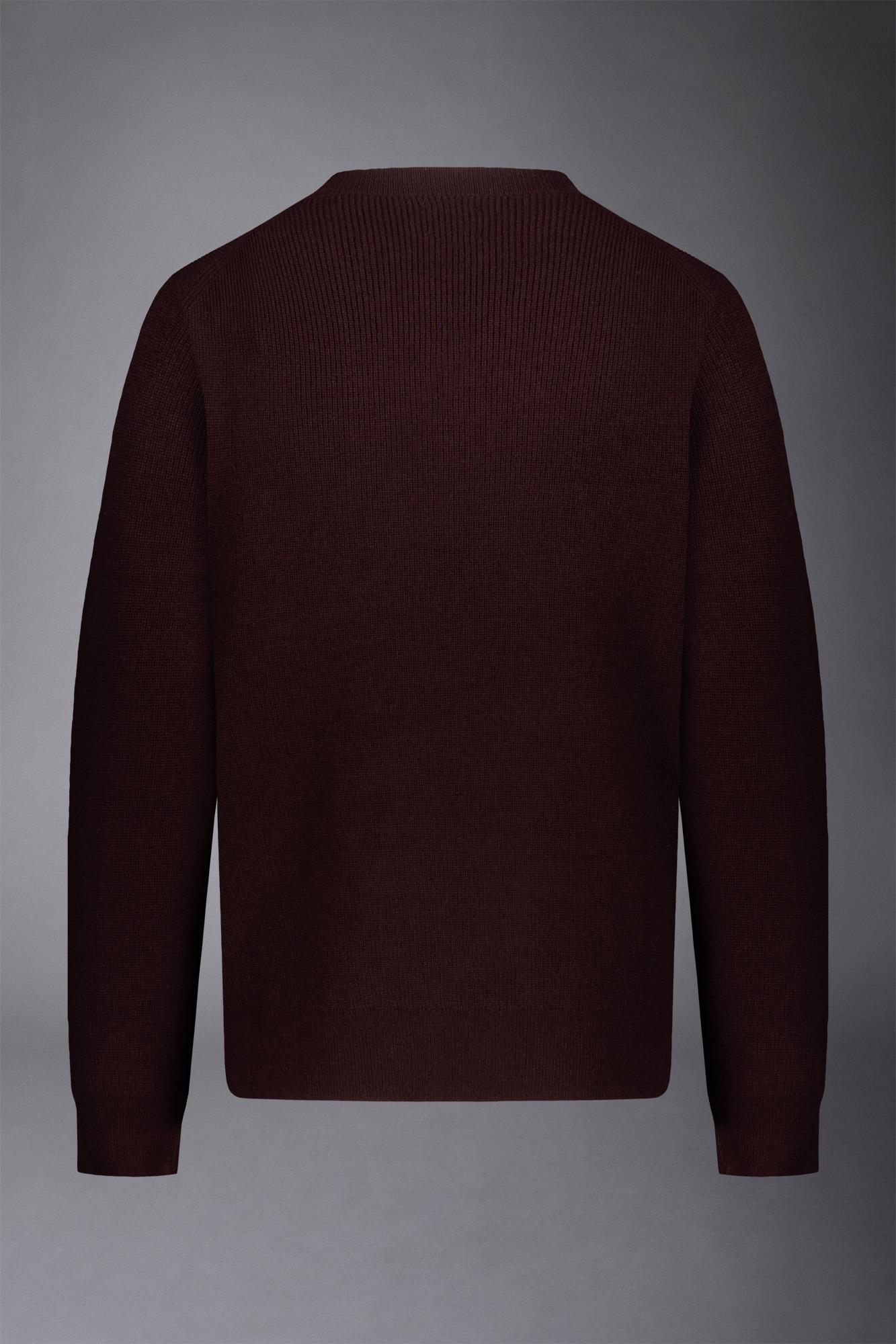 Men's roundneck sweater with English rib knitting regular fit ...