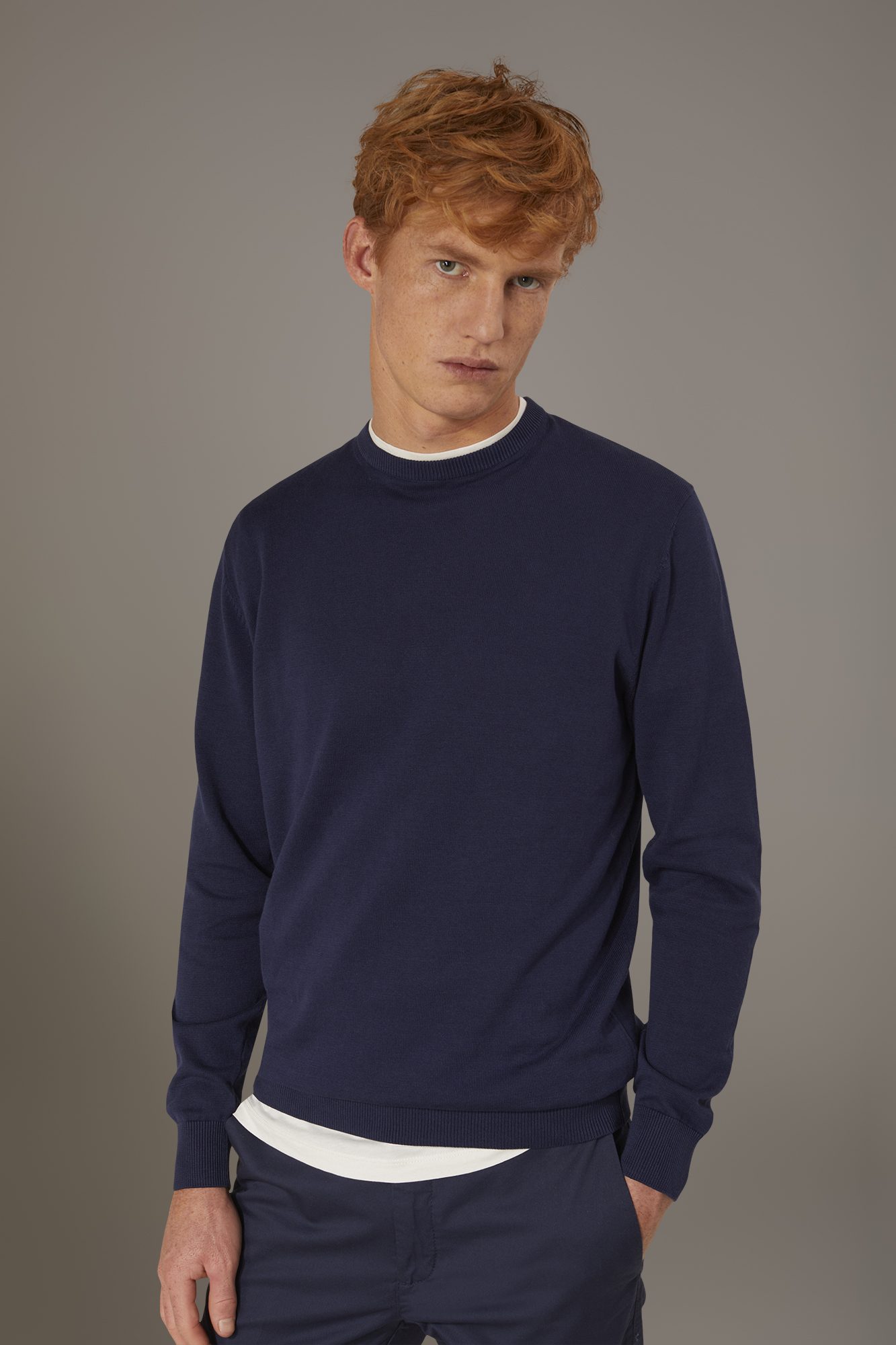 Maglia giro collo uomo 100% cotone | Doppelganger Roma | Maglia giro ...