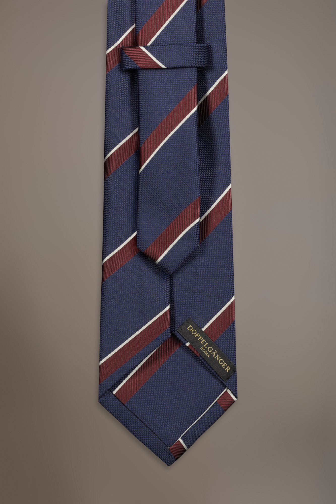 Cravatta misto bamboo regimental | Doppelganger | Cravatte Uomo Online