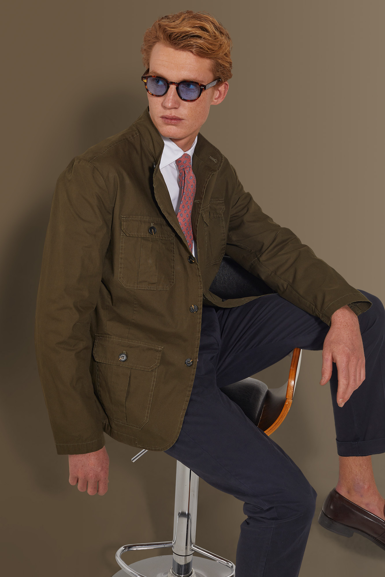 Sahariana sfoderata Uomo | Doppelganger Roma | Giacca Sahariana Uomo