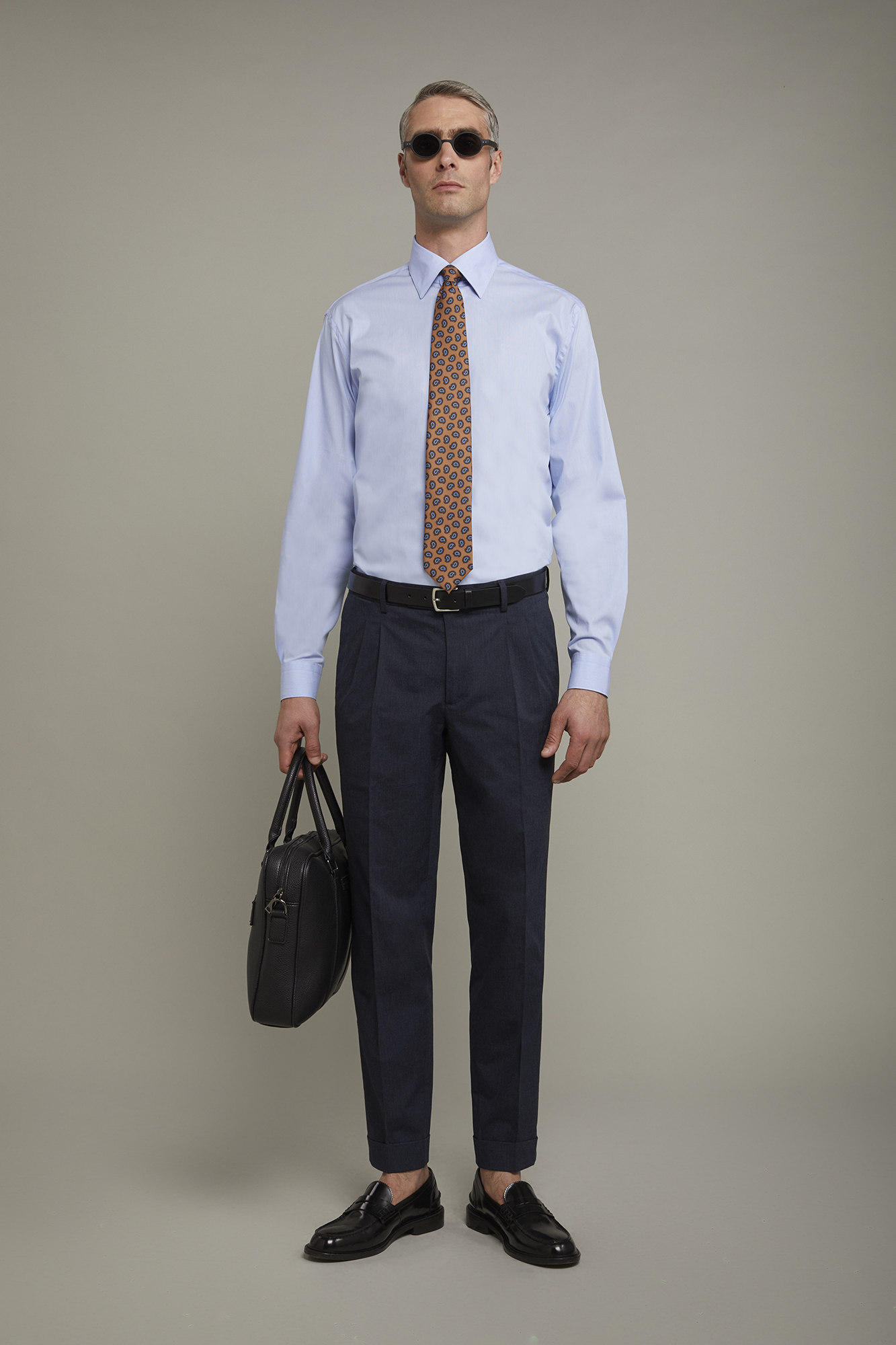 Camicia tecnica uomo collo classico tessuto nylon regular fit ...