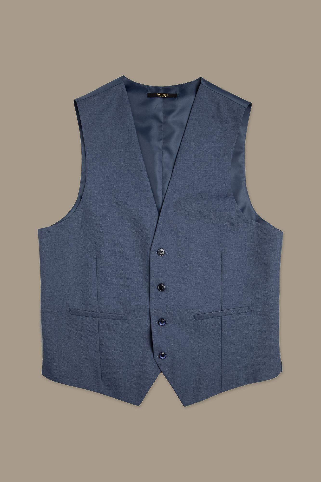Classic single-breasted vest without lapels | Doppelganger | Men's Vests