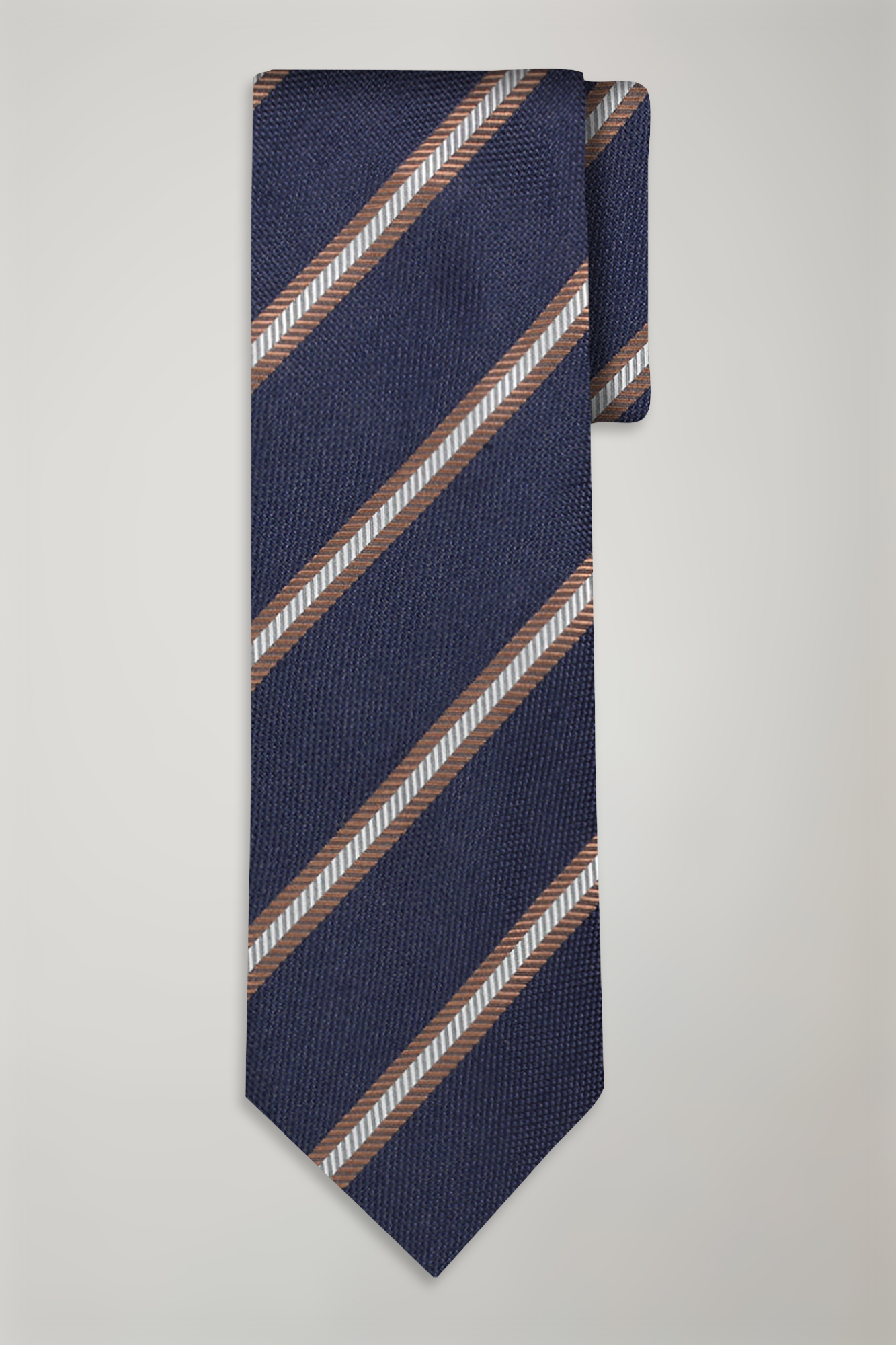 Men's regimental Bamboo Blend Tie | Doppelganger | Men's Ties