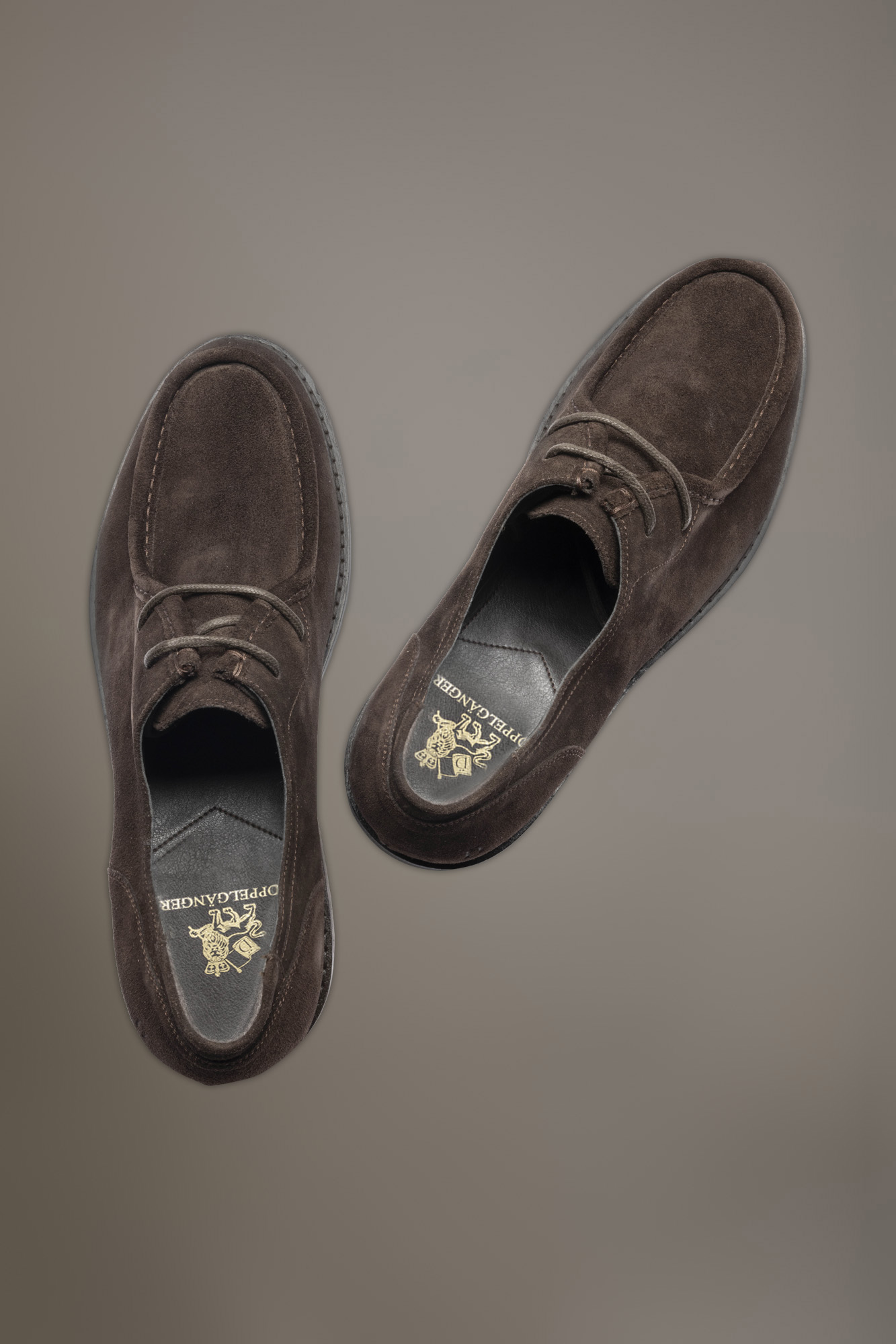 Scarpa ranger 100% pelle scamosciata con suola a carrarmato in gomma ...