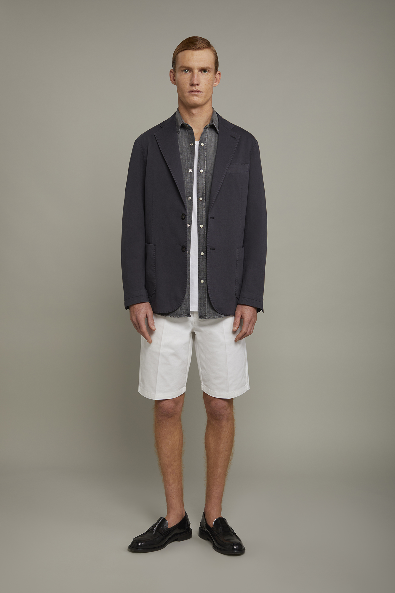 Men's Bermuda shorts classic twill construction regular fit ...