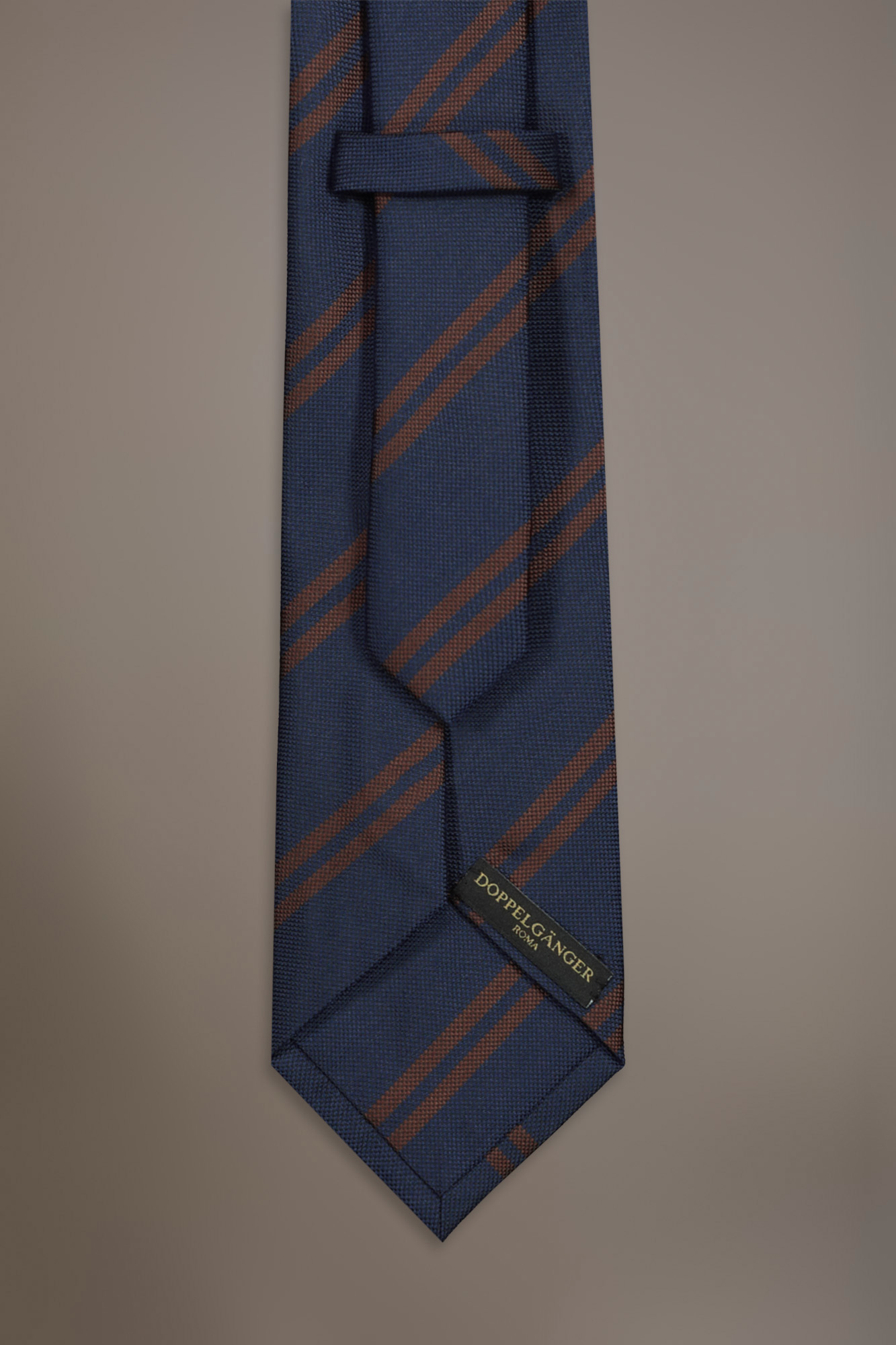 Cravatta misto bamboo regimental | Doppelganger | Cravatte Uomo Online