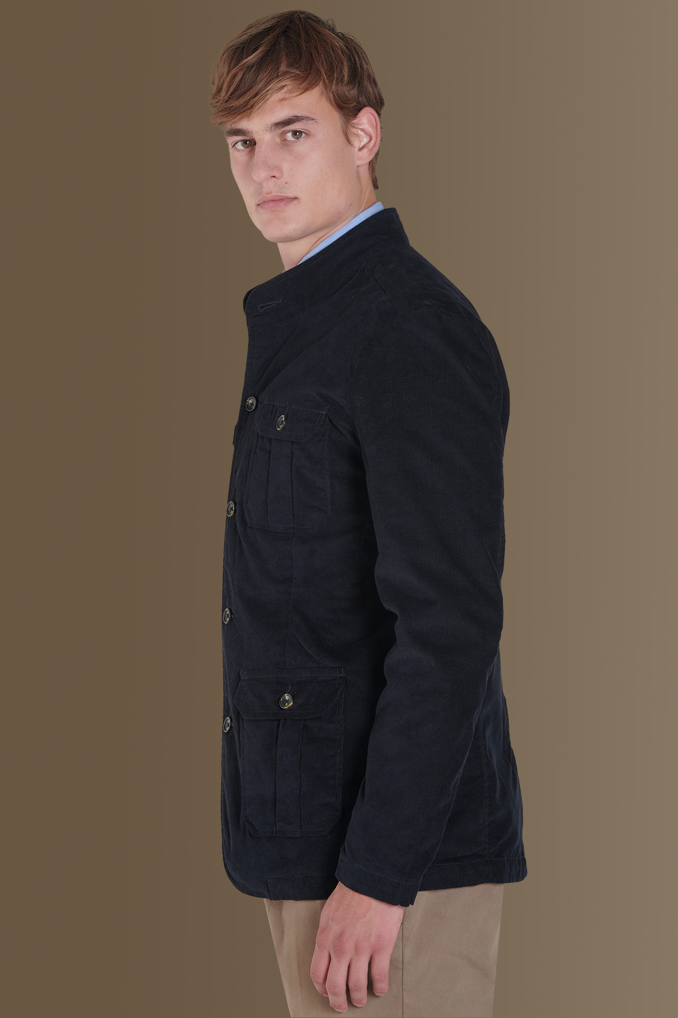 Corduroy field jacket cotton blend | Doppelganger | Men's Blazers