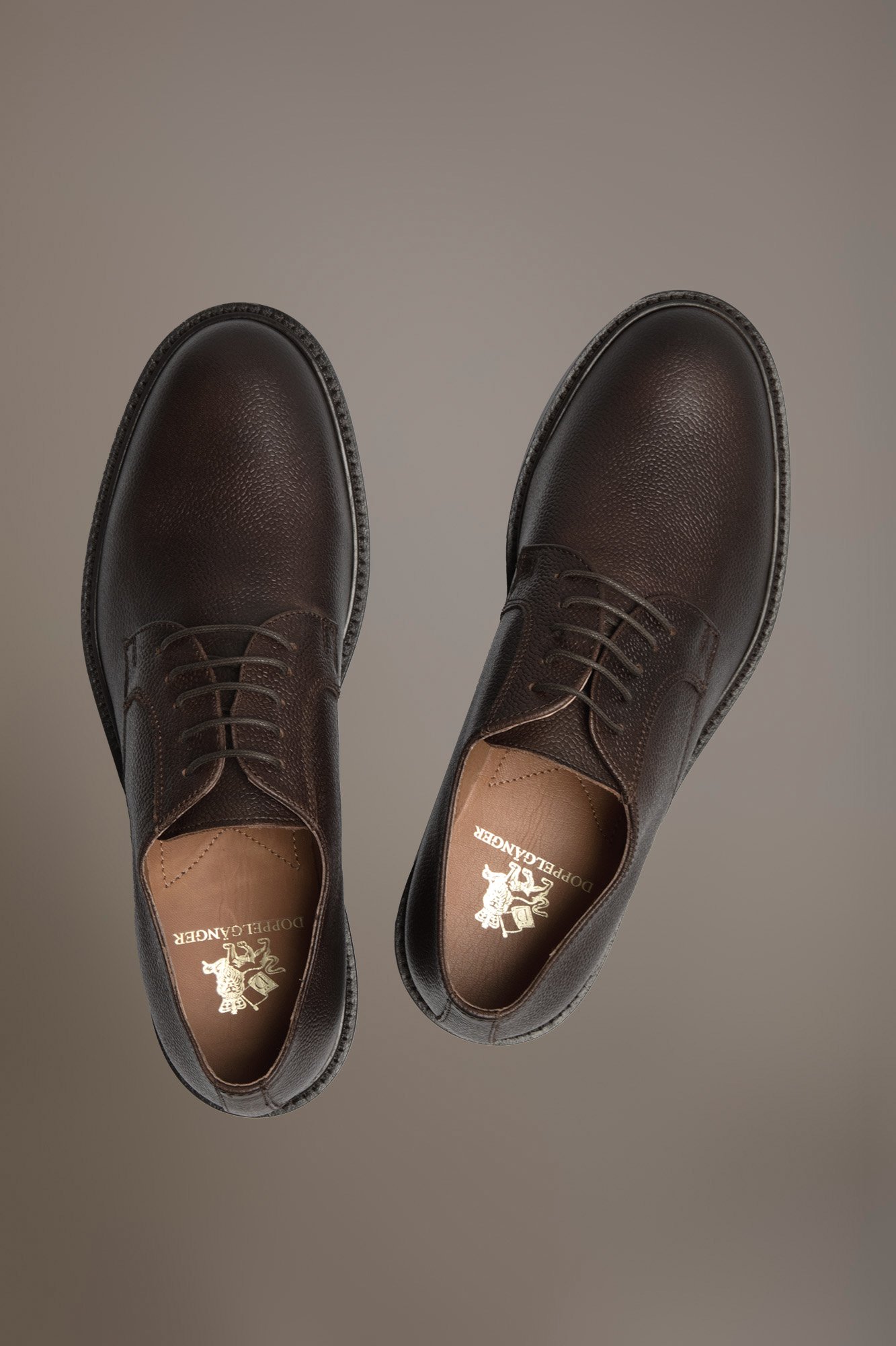 Derby shoes - drummed leather - 100% leather | Doppelganger | Shoes Men ...