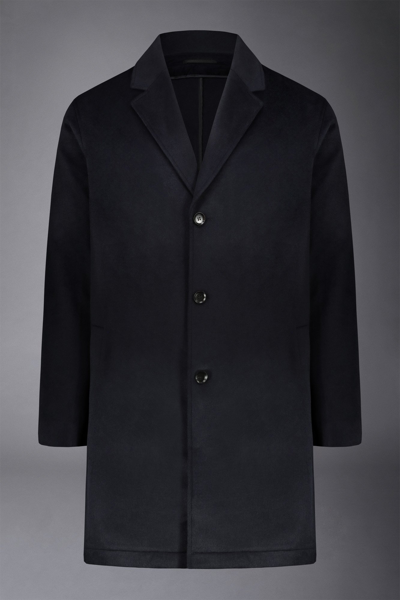 Men's classic single-breasted wool blend coat | Doppelganger | Men's Coats