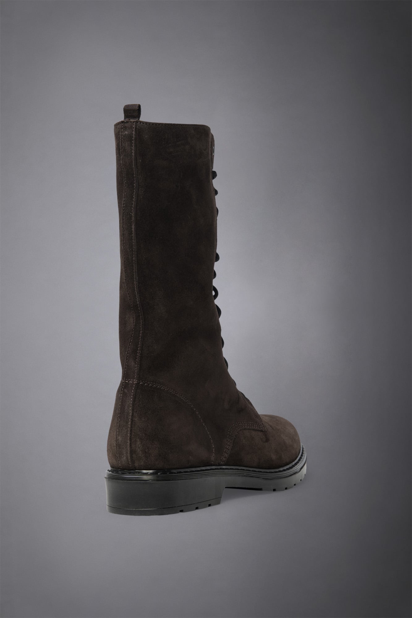Women's amphibious boot 100% suede leather with rubber sole ...
