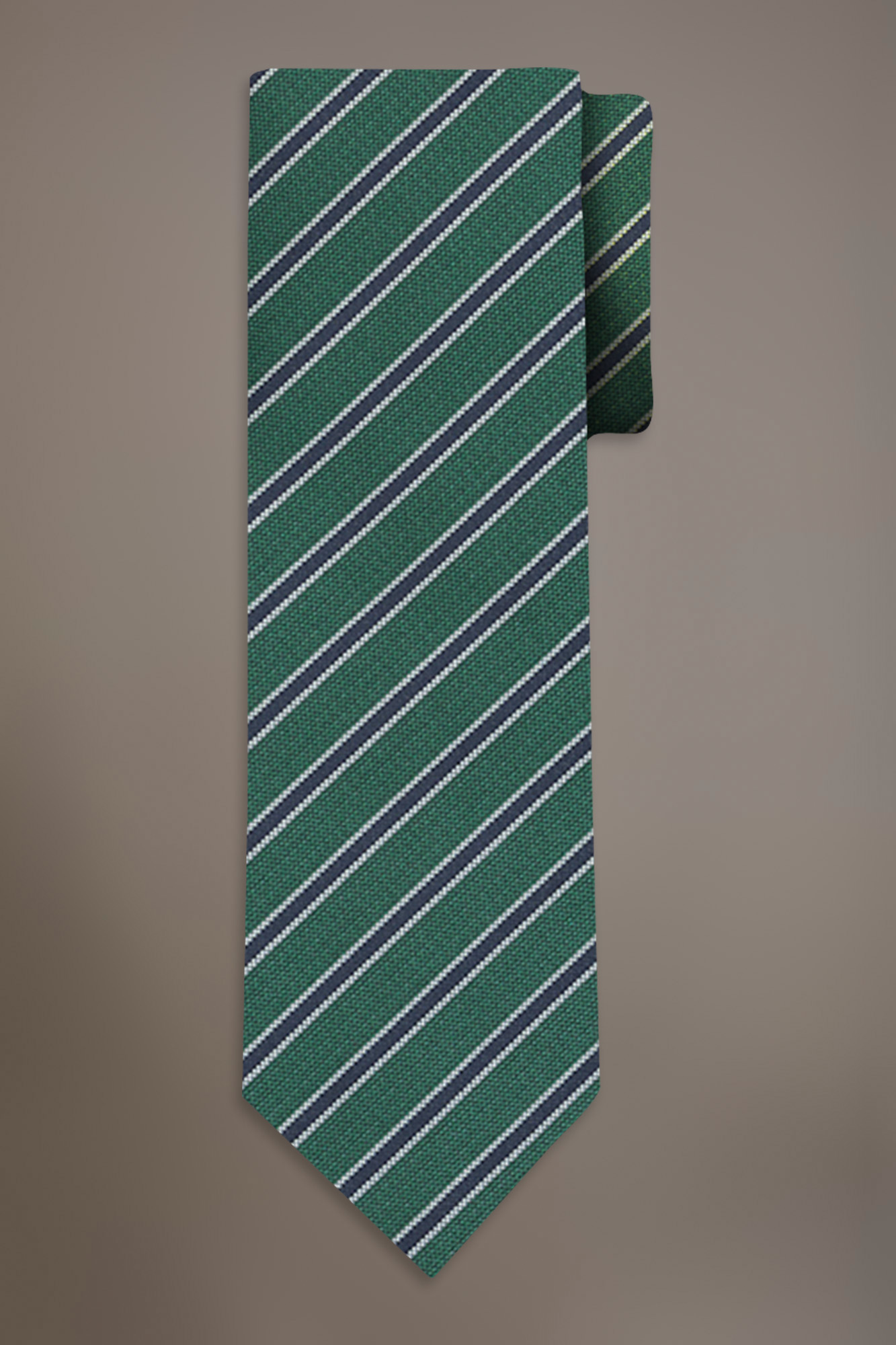 Cravatta misto bamboo regimental | Doppelganger | Cravatte Uomo Online