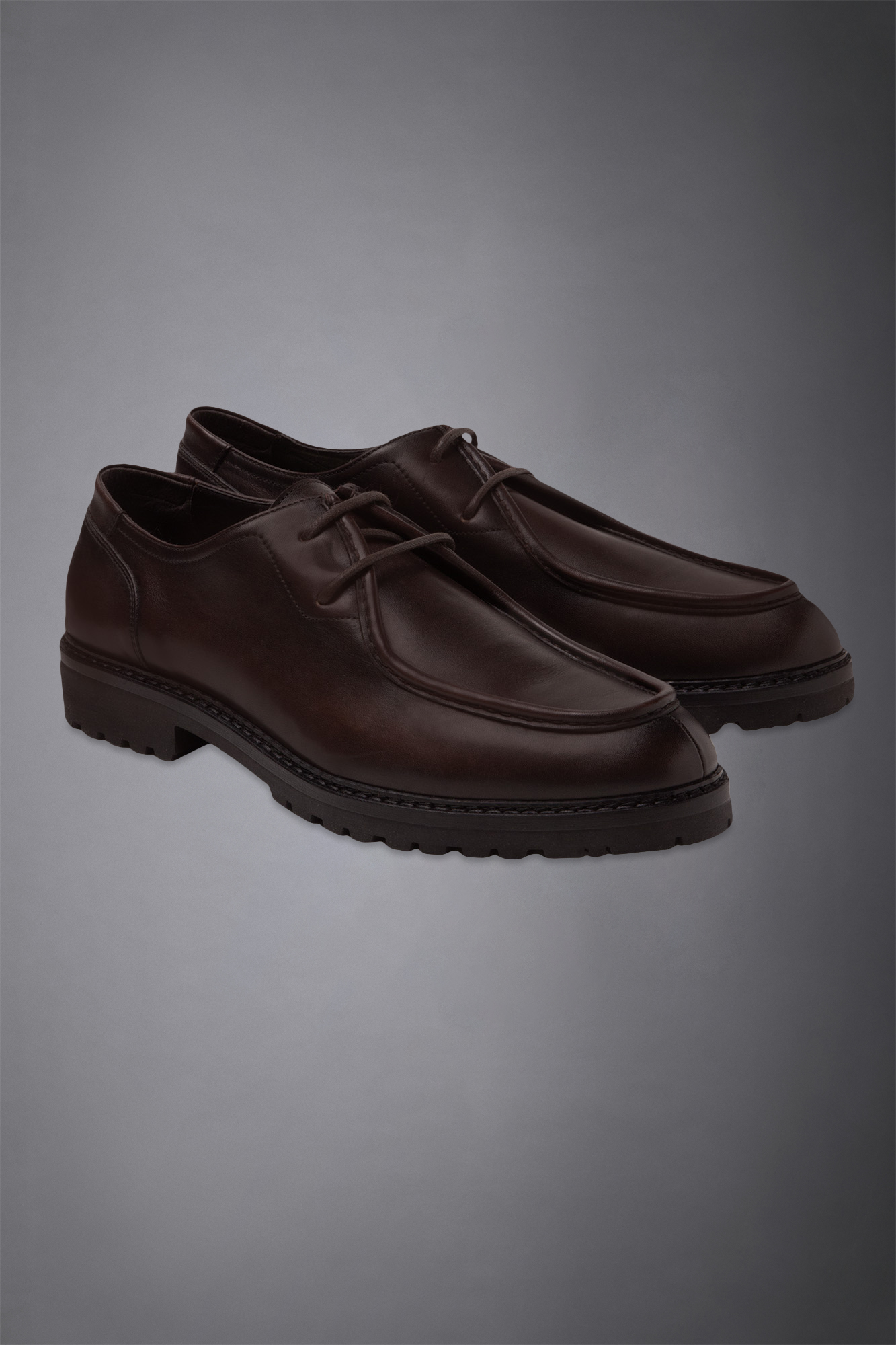 Scarpa ranger uomo 100% pelle con suola a carrarmato in gomma ...