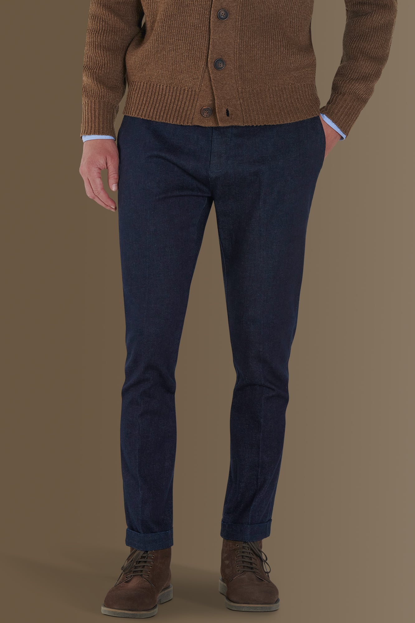 Denim chino trousers | Doppelganger | Men's Trousers