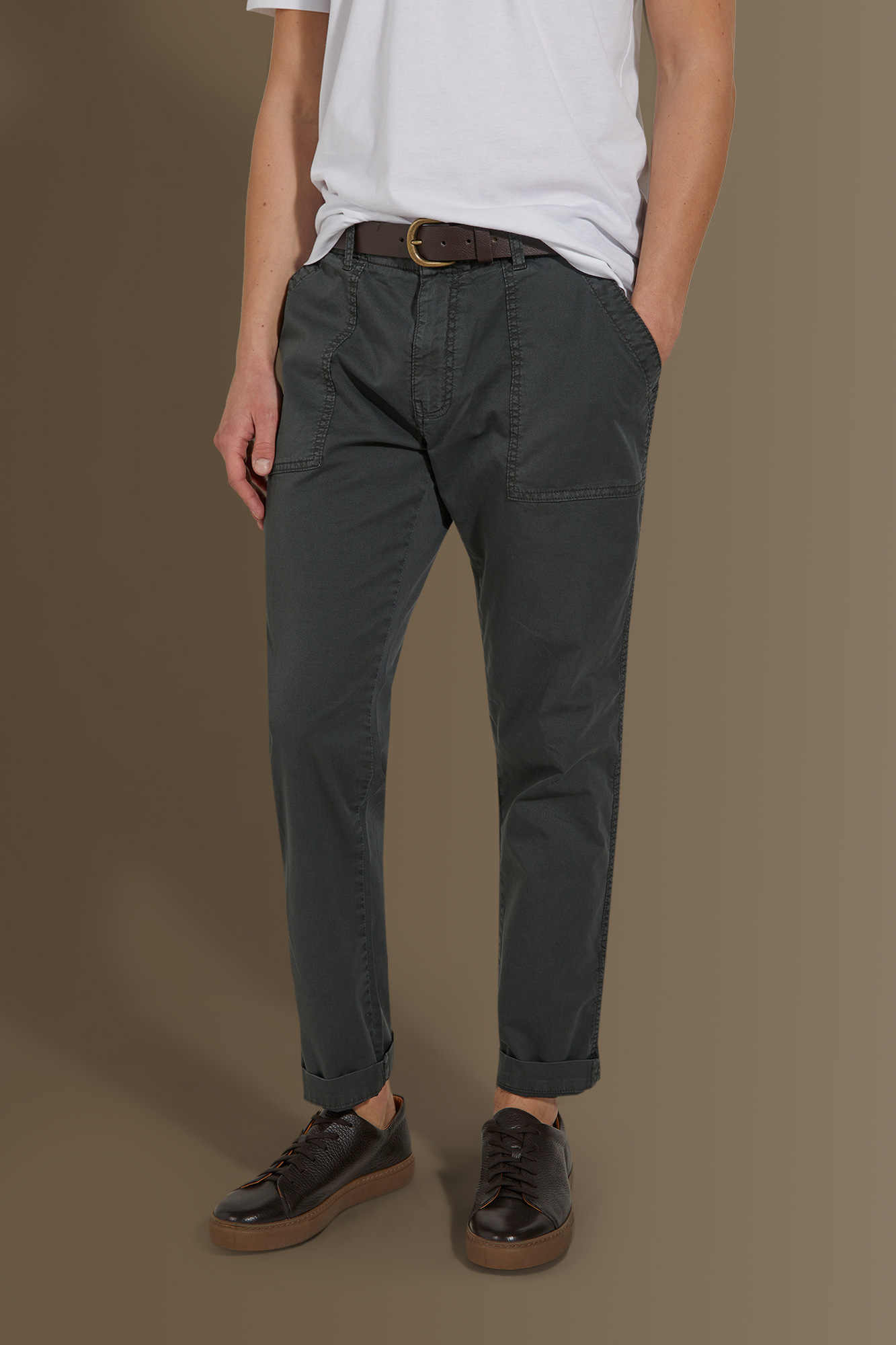 Fatigue trousers twill stretch construction | Doppelganger | Trousers