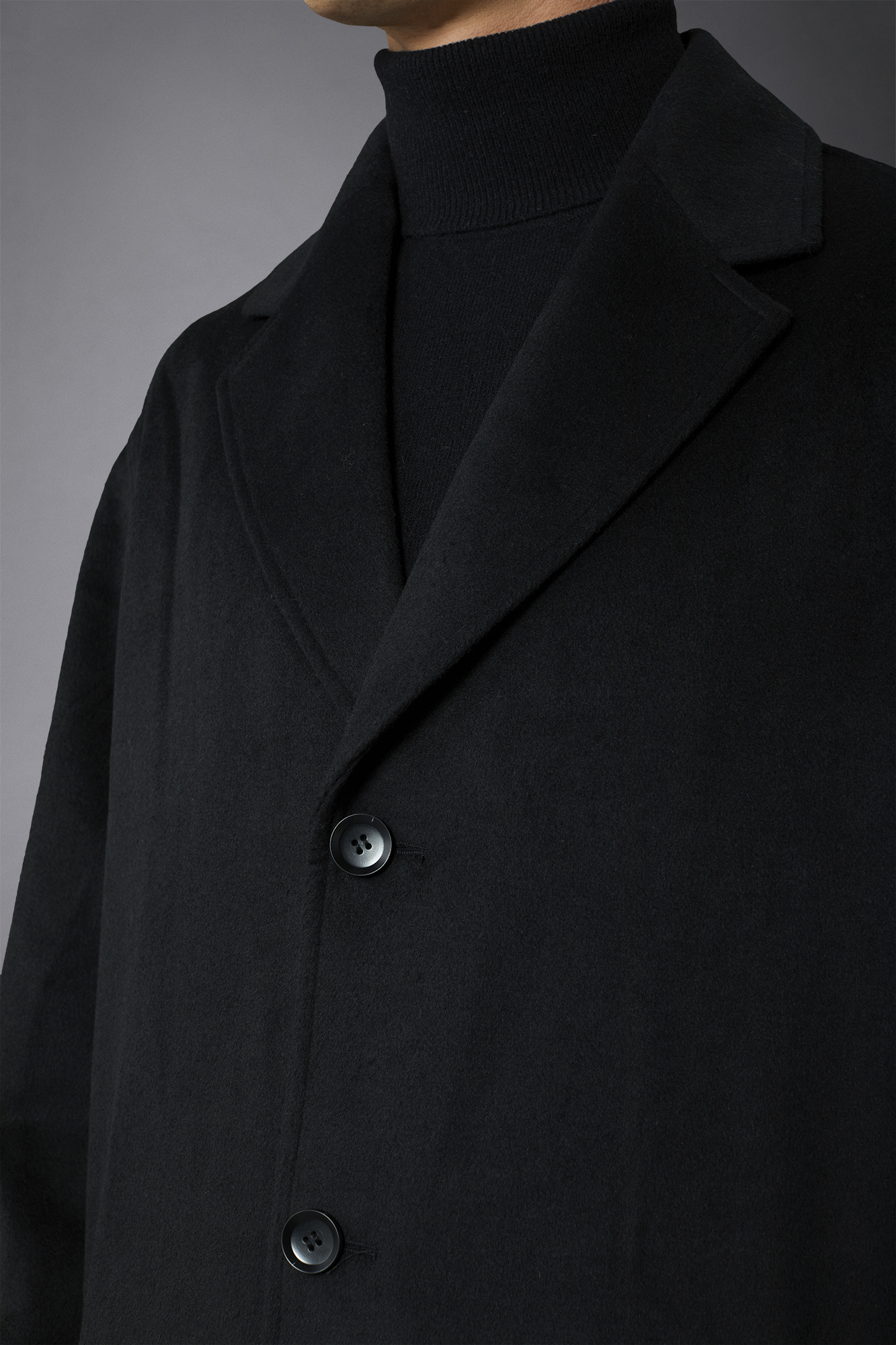 Men's classic single-breasted wool blend coat | Doppelganger | Men's Coats