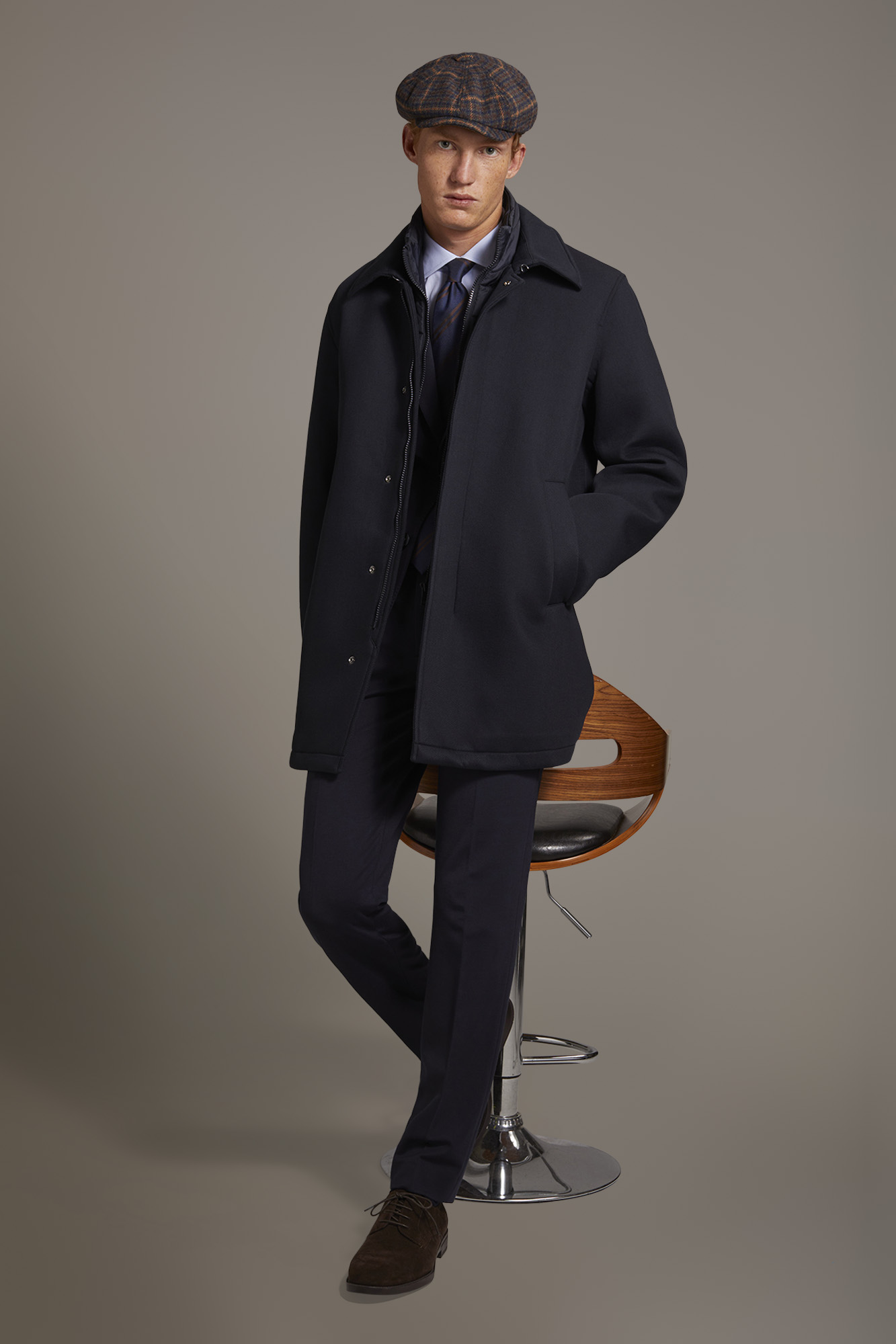 Padded coat in twill fabric | Doppelganger | Men's Outerwear