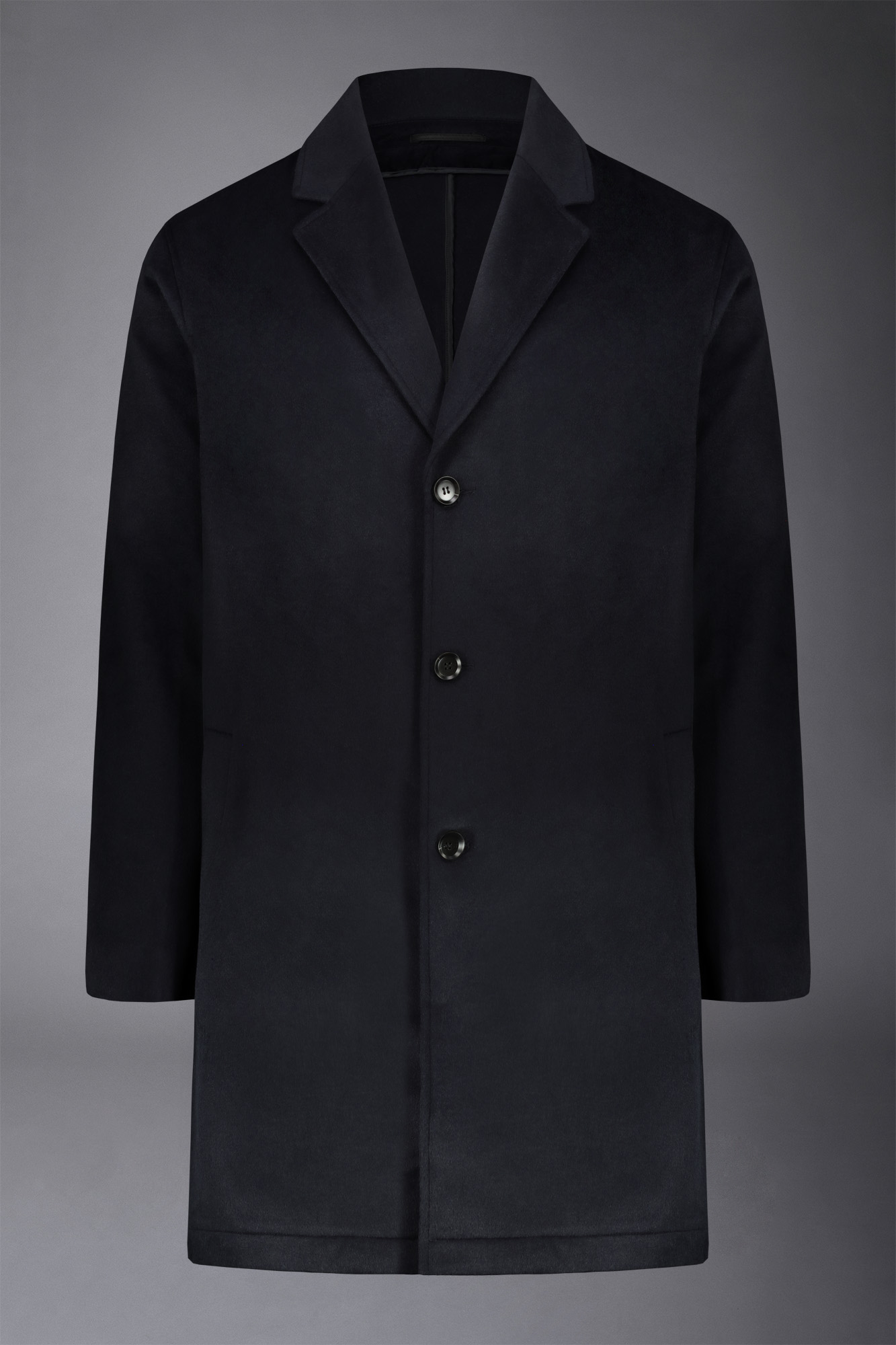 Men's classic single-breasted wool blend coat | Doppelganger | Men's Coats